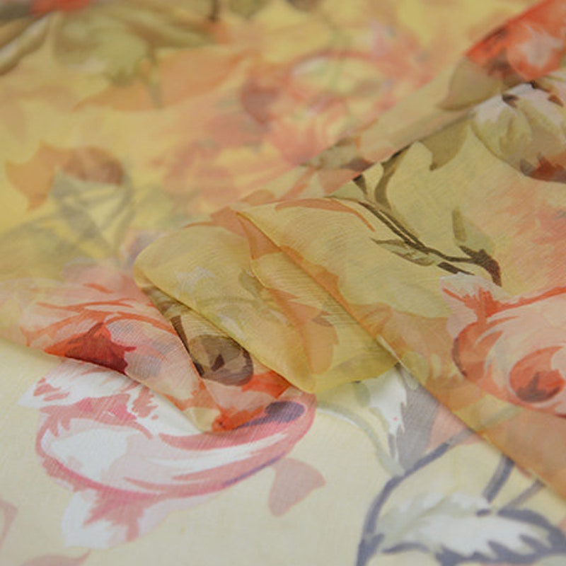 Print Silk Fabric - Etsy