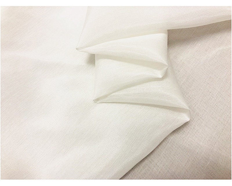 Black and White Two Colors Print Silk Cotton Blend Fabric - Etsy