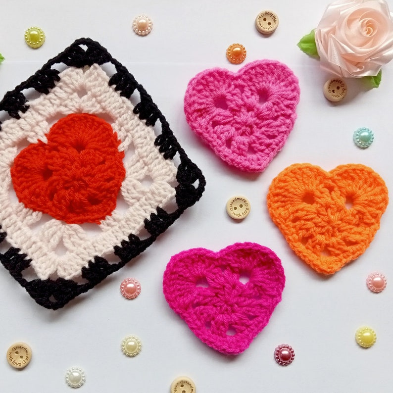 Crochet Heart Pattern PDF Pattern Instant Download - Etsy