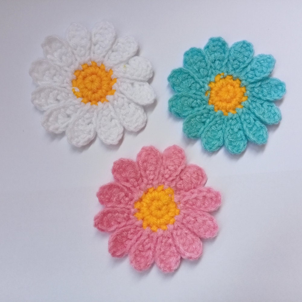 Crochet Daisy Flower PDF Pattern - Instant Download - Etsy