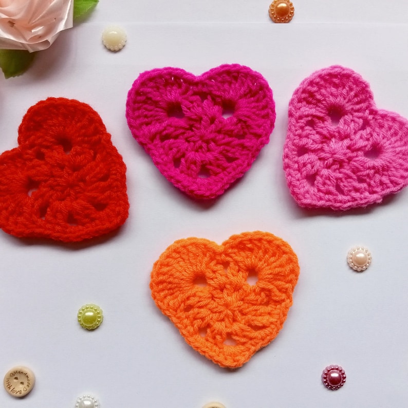Crochet Heart Pattern PDF Pattern Instant Download - Etsy