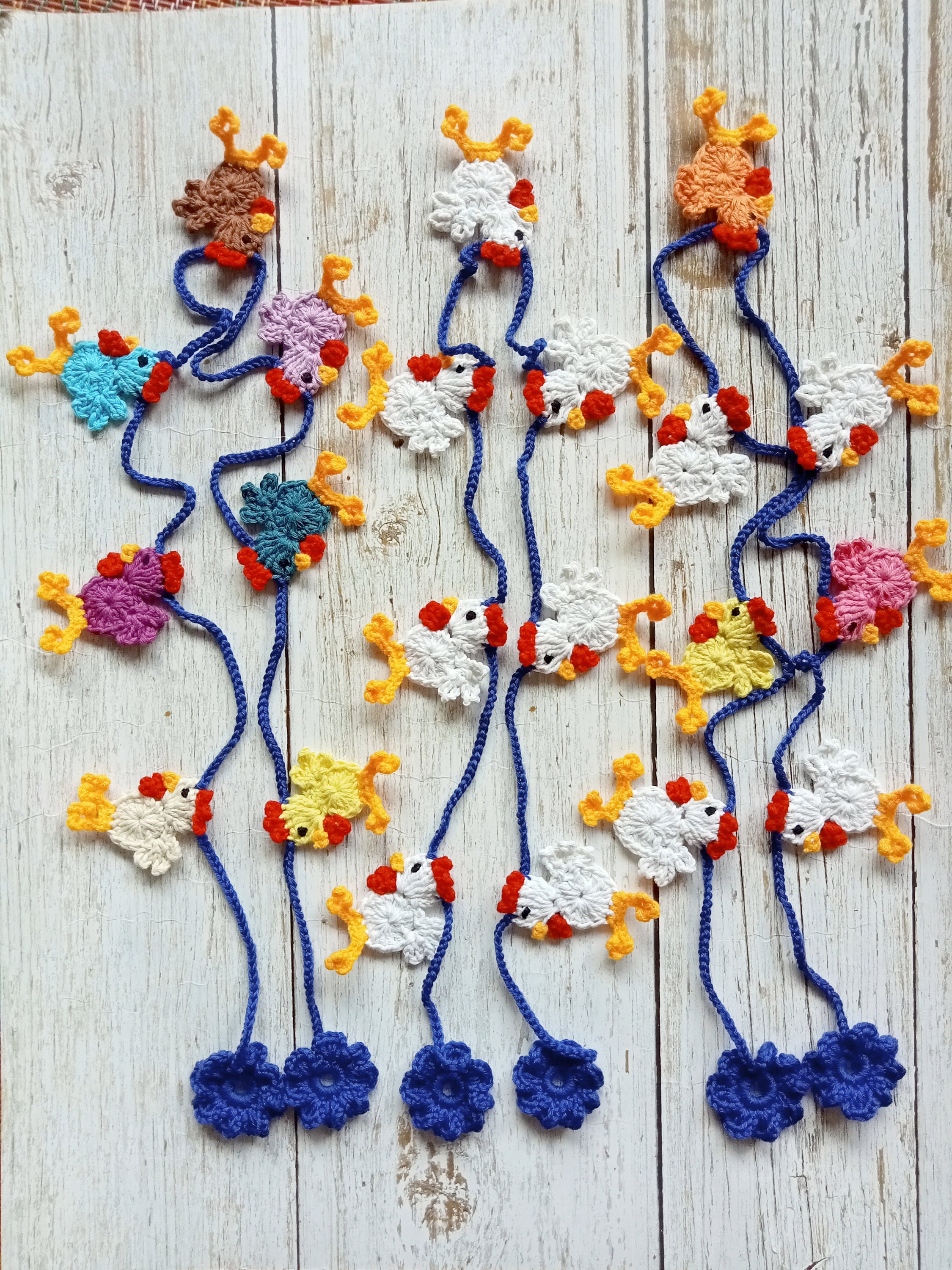 Easy Crochet Chicken Garland Pattern, PDF Pattern - Instant Download - Etsy