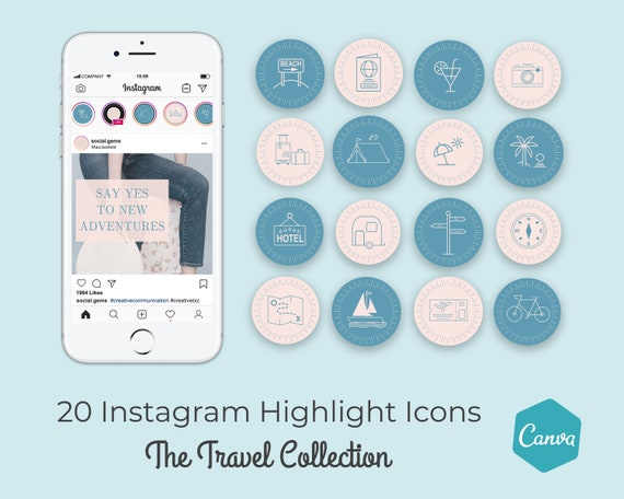 Travel instagram highlight covers - blockstaste