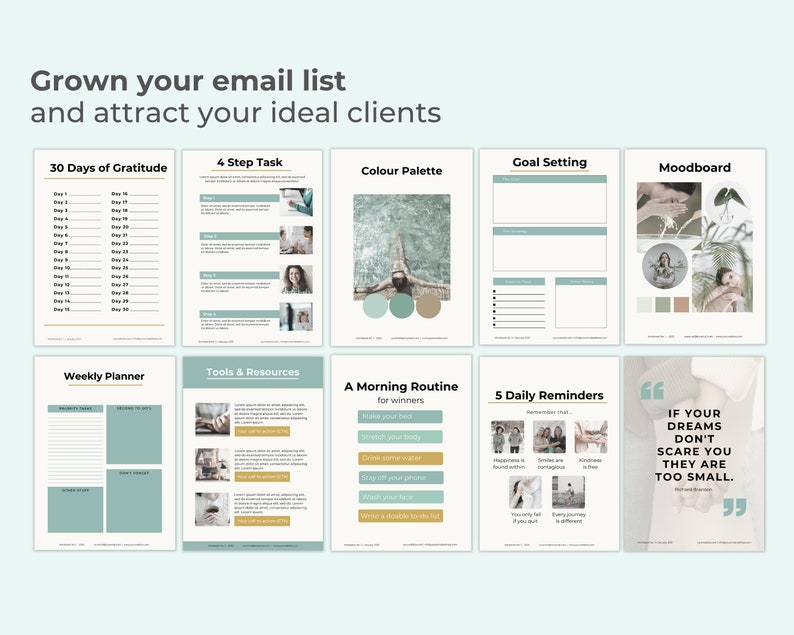 Canva Coaching Lead Magnet Templates Life Coaching Etsy