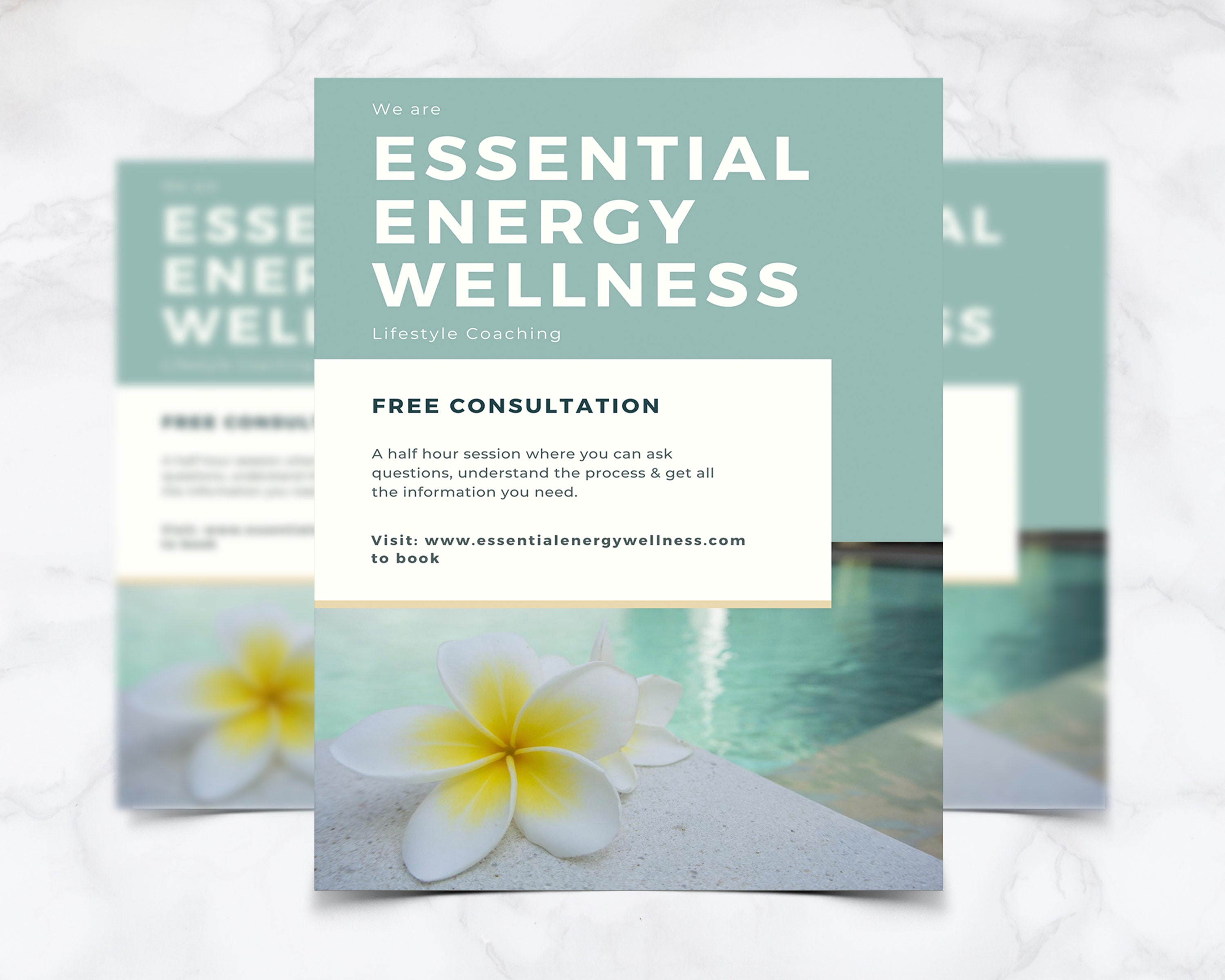 Health and Wellness Flyer Template for Canva Social Media | Etsy