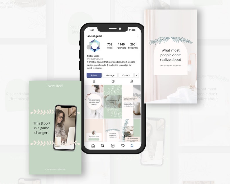 30 Instagram Reel Cover With Viral Hooks, Customisable Canva Templates ...