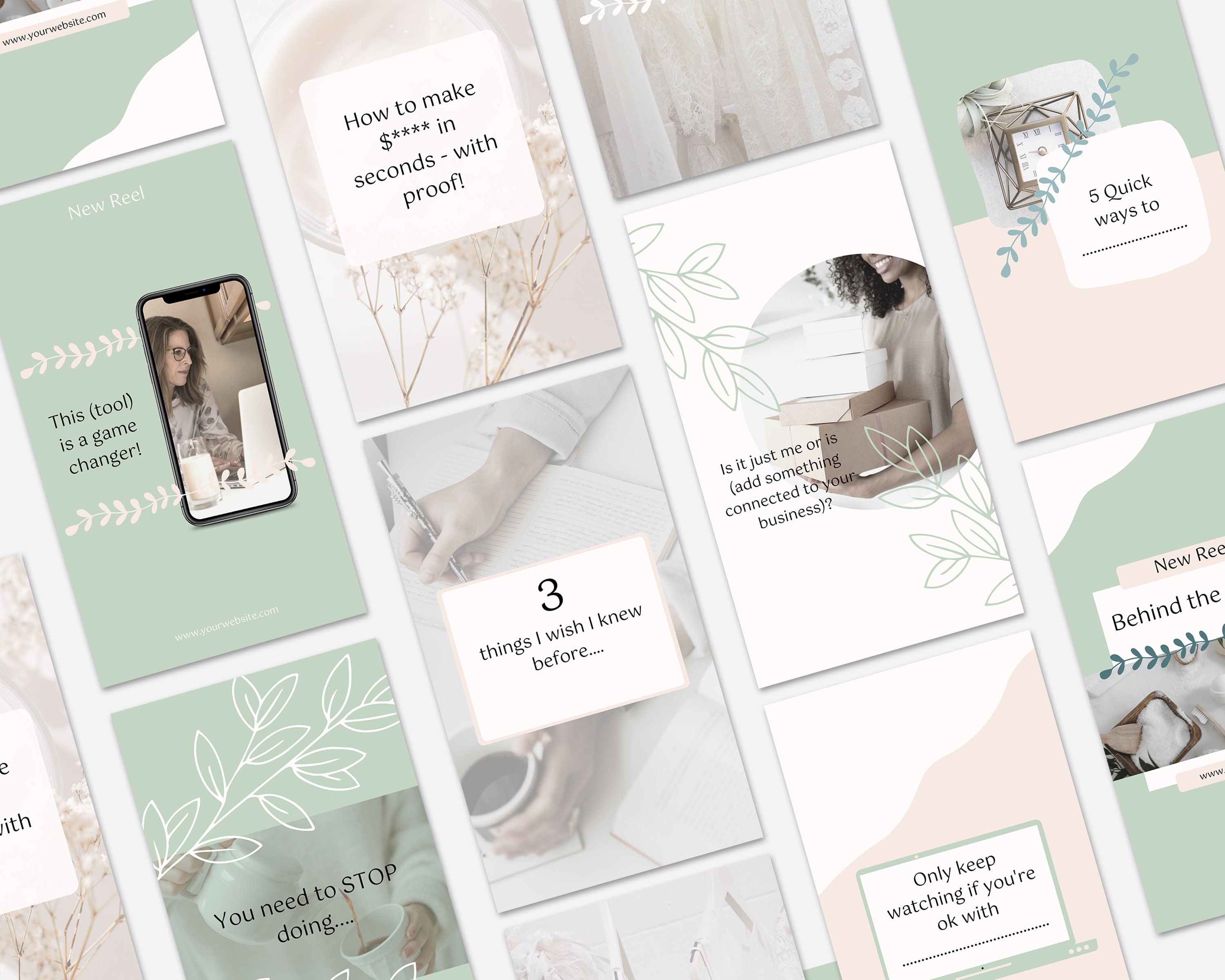 30 Instagram Reel Cover With Viral Hooks, Customisable Canva Templates ...