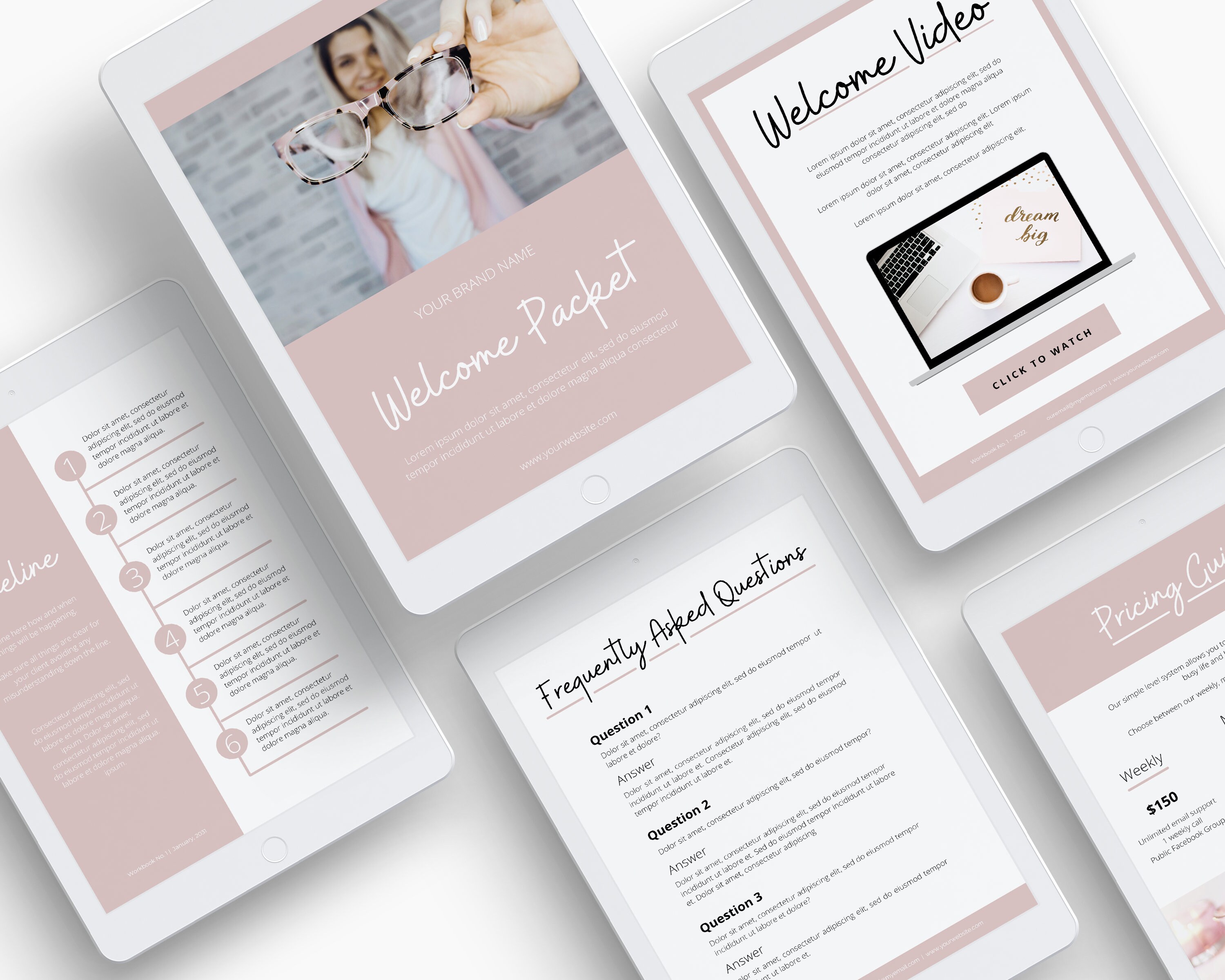 Client Welcome Packet Canva, New Client Onboarding Pack, Coaching ...