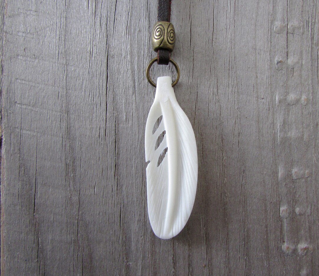 Maori Carved Bone Pendant Necklace,man Woman Leather Necklace ...
