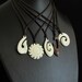Maori Carved Bone Pendant Necklace,mens Pendant Leather Necklace ...