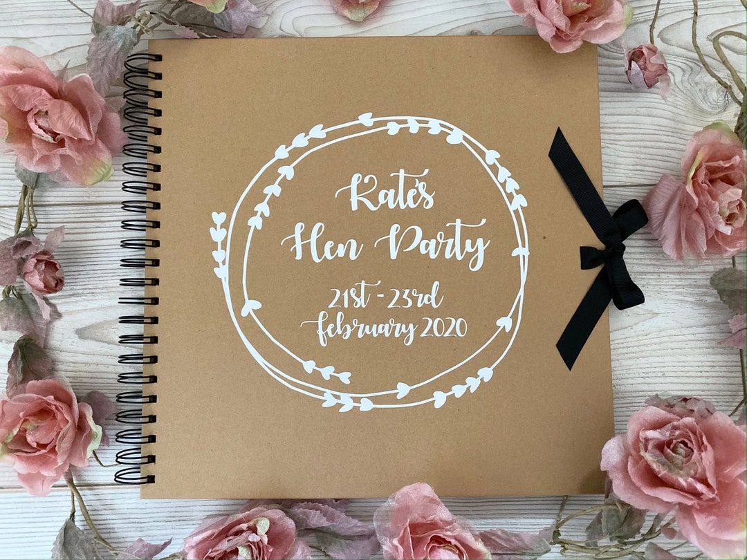 Personalised Hen Do Memory Book, Lots of Font Colours, Photo Book ...