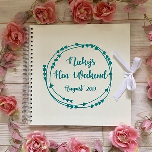 Personalised Hen Do Memory Book, Lots of Font Colours, Photo Book ...