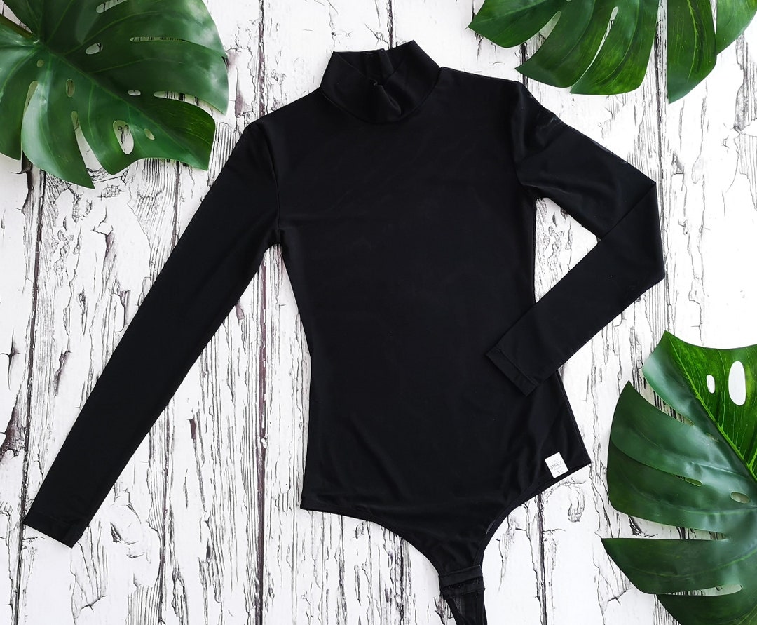 Mesh Long Sleeve, Black Mesh Bodysuit, Long Sleeves, Black Stretchy ...
