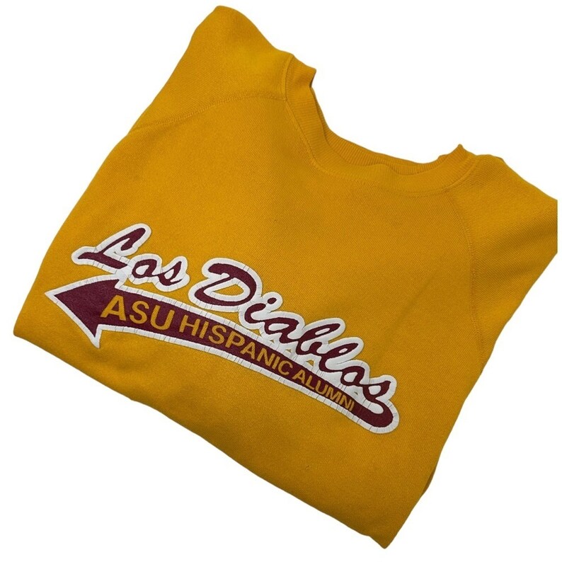 1990s Hanes Arizona State University Single Stitch Sweatshirt XL Sun ...