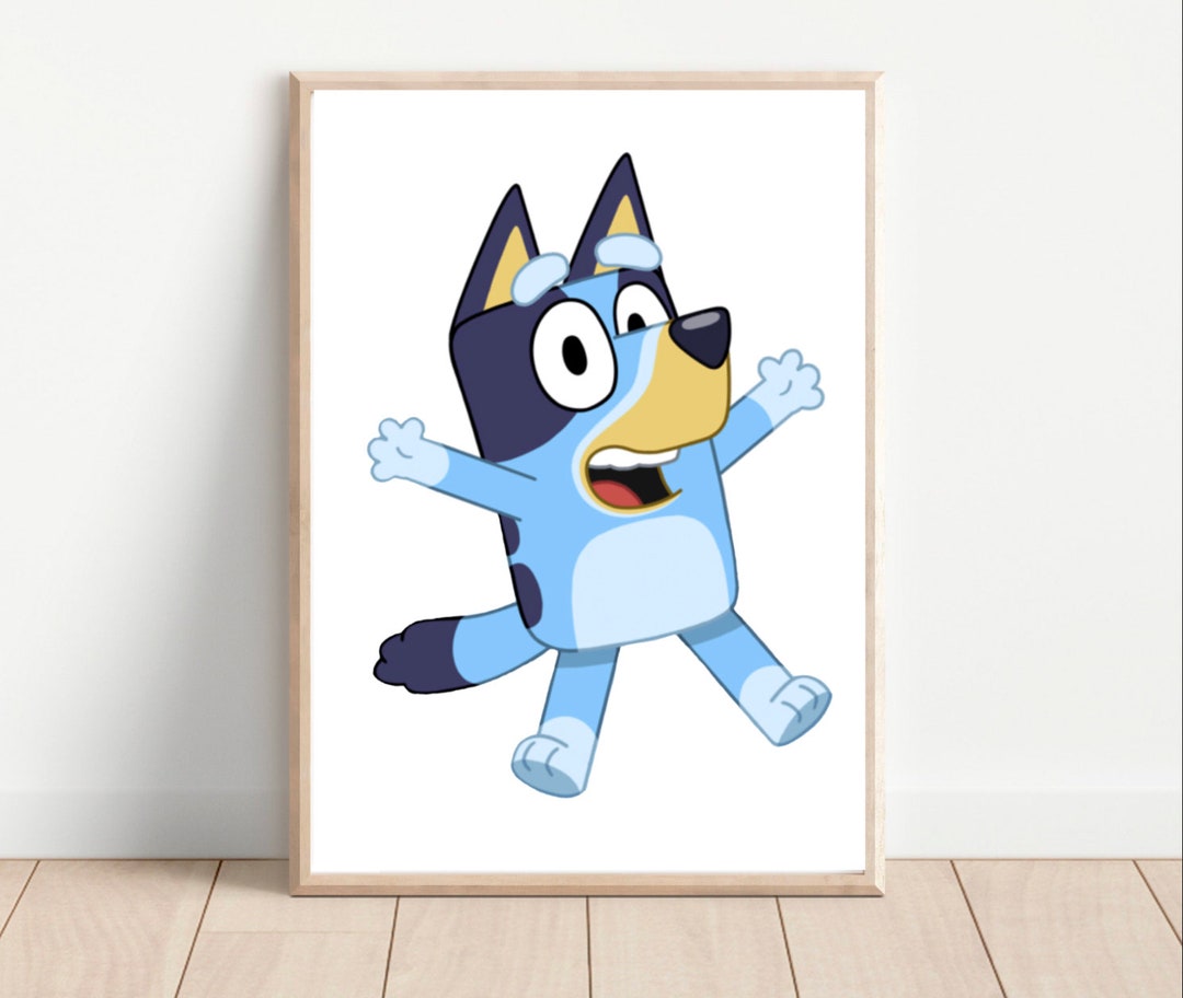 Printable Bluey Image Kids Art Digital Image Nursery - Etsy Australia