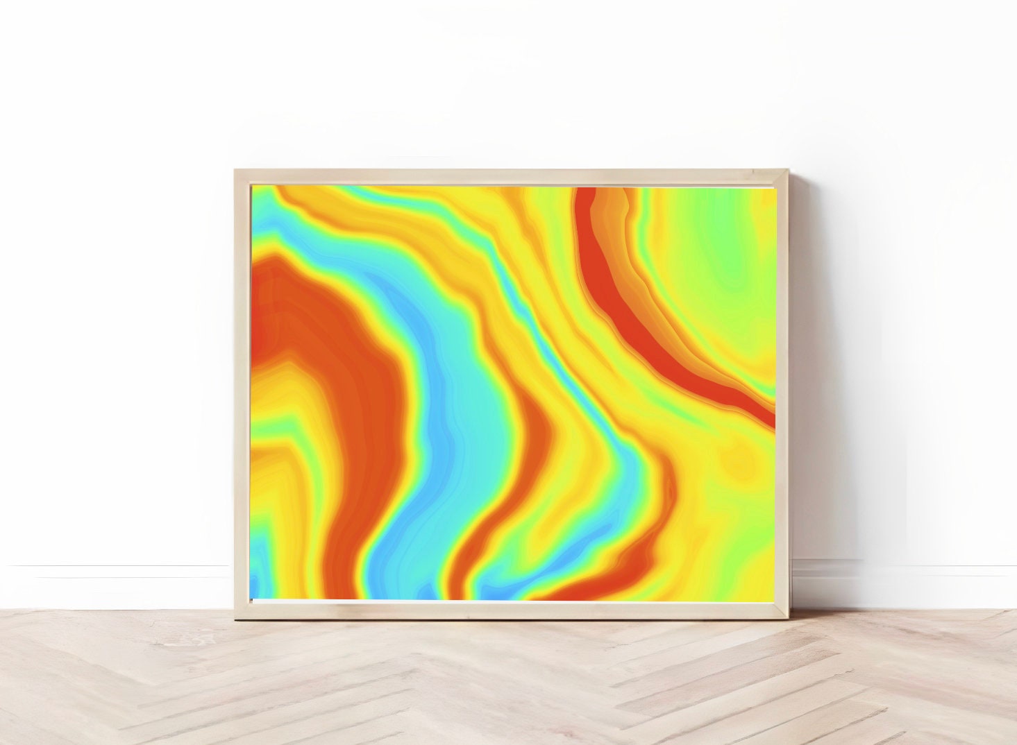 Printable Digital Image | Temperature Map | Wall Art | Decor | Cute Art ...