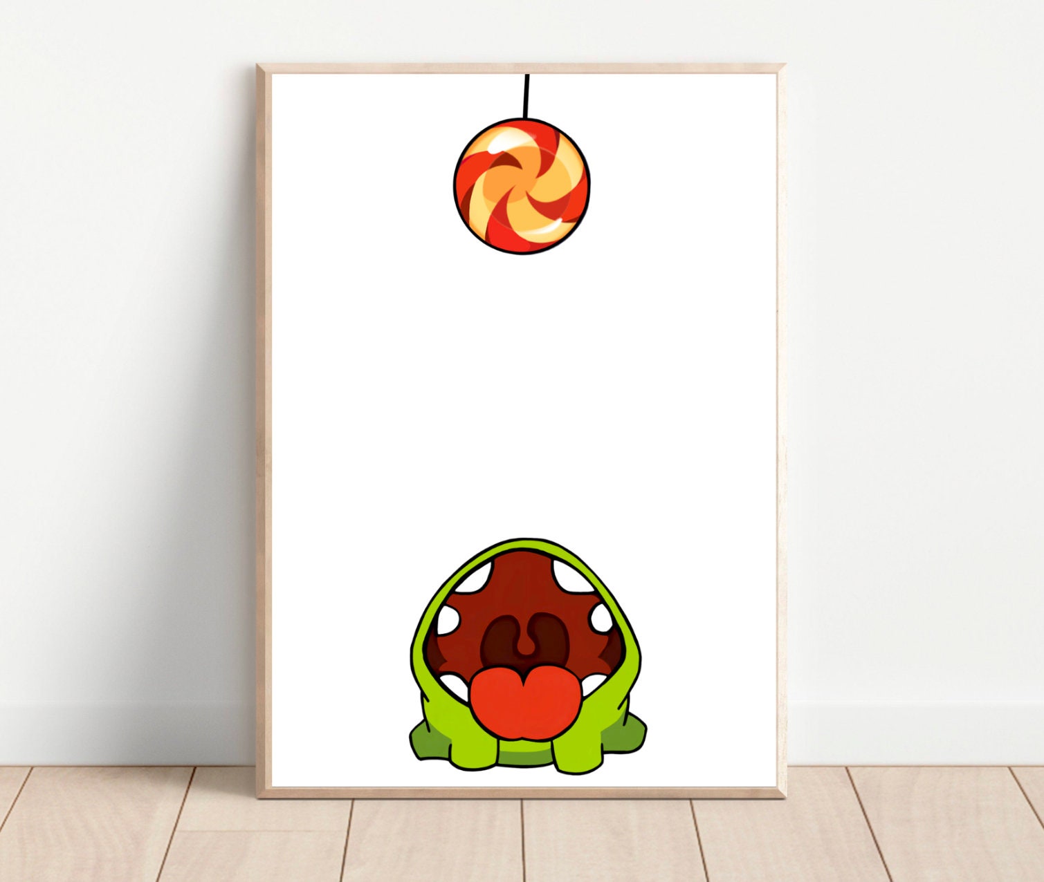 Printable Om Nom Cut the Rope Game Image | Kids Art | Digital Image ...
