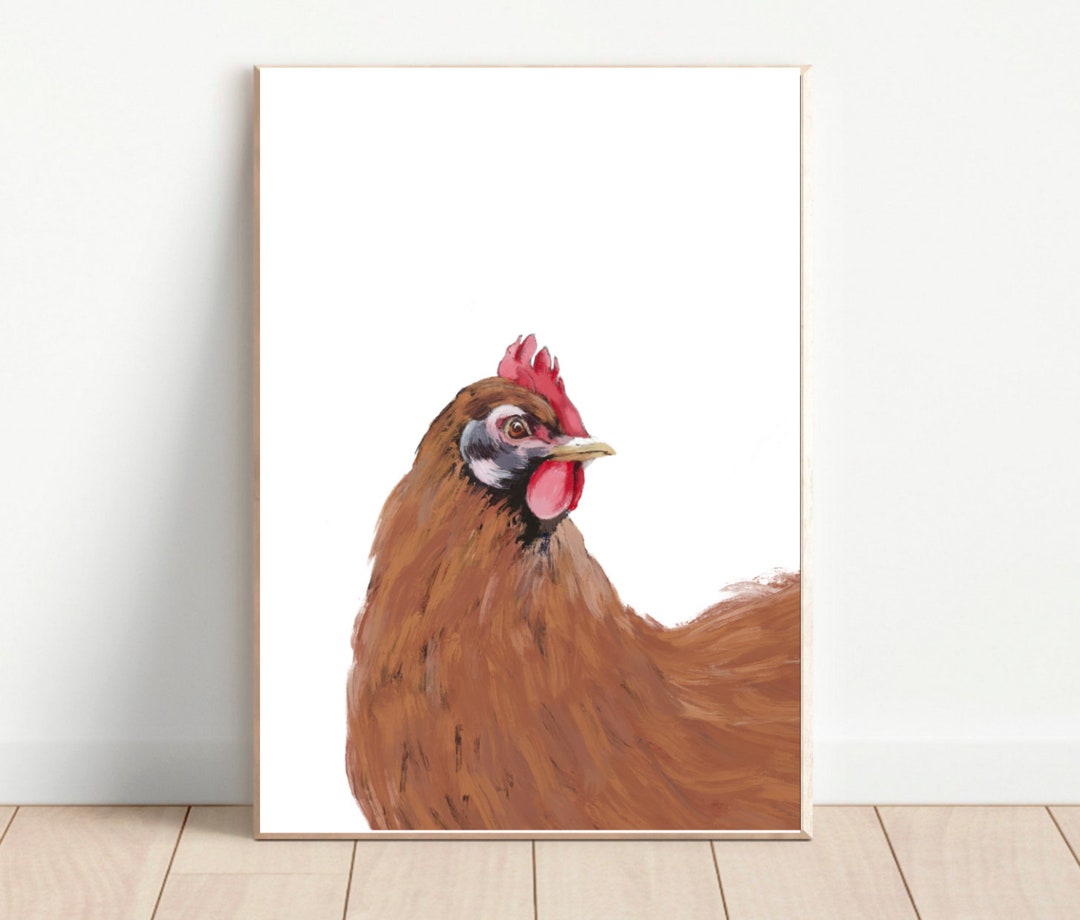 Printable Chicken Image Digital Download | Wall Art | High Impact ...