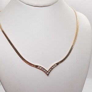 14K Yellow Gold Diamond Necklace Omega Style Chain Necklace - Etsy