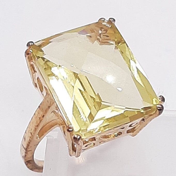 BEAUTIFUL Citrine Sterling Silver Ring YS India - Etsy