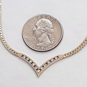 14K Yellow Gold Diamond Necklace Omega Style Chain Necklace - Etsy