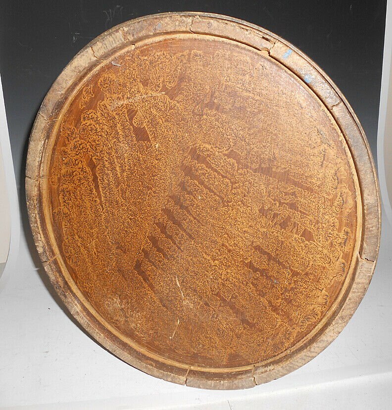 RARE 1800's Brown & Mustard Sponge Decorated Sugar Firkin - Etsy