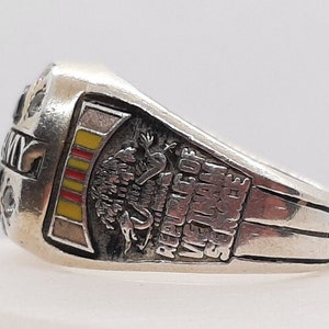 Sterling Military Army Ring Replublic of Vietnam Service Ring Black ...