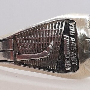 Sterling Military Army Ring Replublic of Vietnam Service Ring Black ...