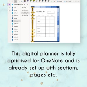 Undated Onenote Digital Planner PC, Laptop, Android and Apple Ring ...
