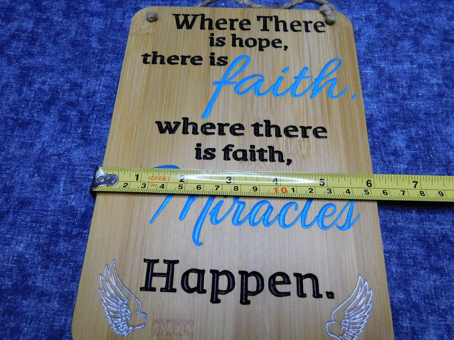 Bamboo Faith Sign - Etsy
