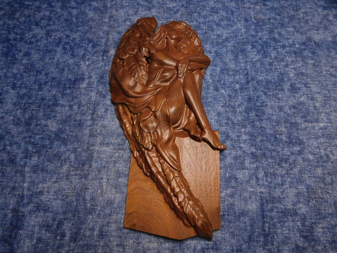 Black Walnut Thinking Angle 6'' Wide and 14'' Tall Inspirational ...