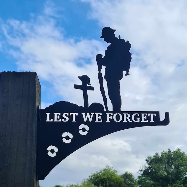 Lest We Forget Silhouette - Etsy UK