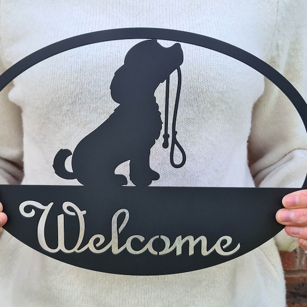 Dog Welcome Sign - Etsy UK