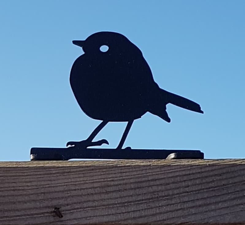 Fence Post Topper, Garden Ornament- *ROBIN* - Etsy UK