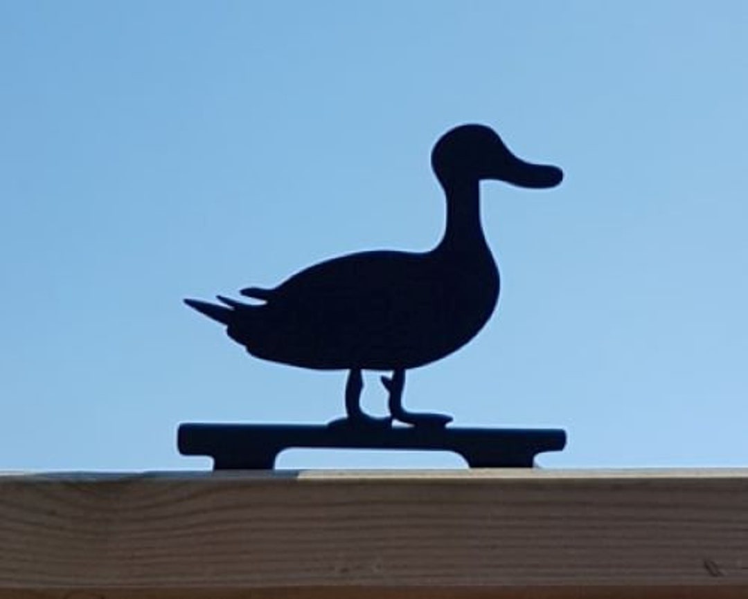 Fence Post Topper, Garden Ornament- *DUCK* - Etsy