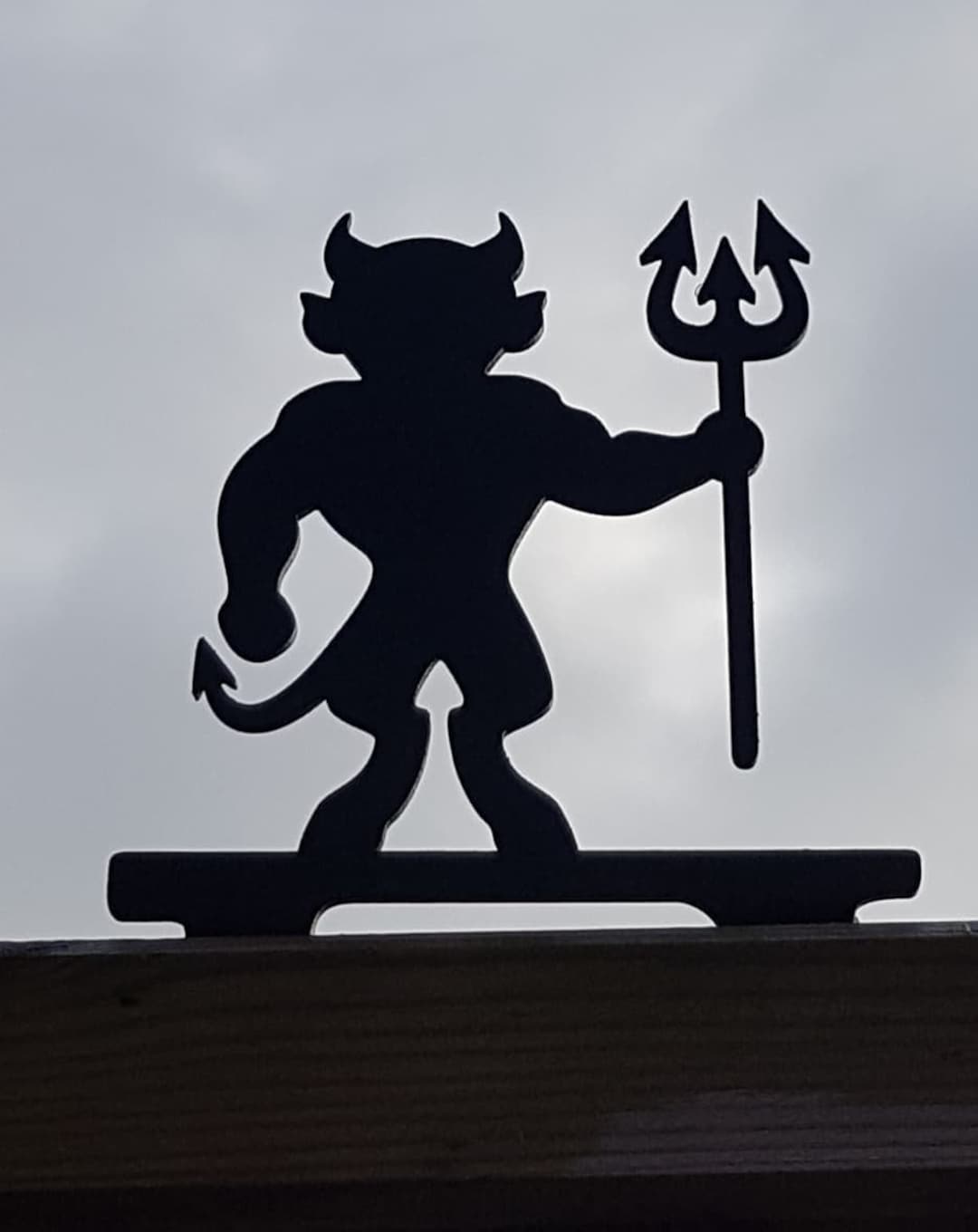 Fence Post Topper, Post Top, Garden Ornament- *DEVIL* - Etsy