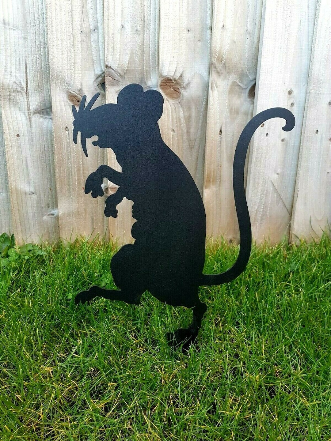 RAT Garden Ornament Statue Decor Lawn Spike Metal Iron - Etsy