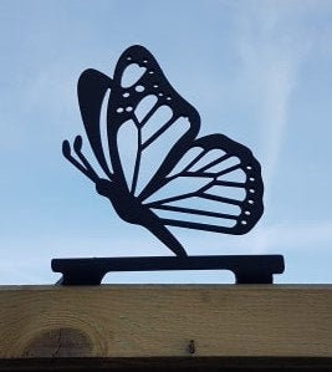 Fence Post Topper, Garden Ornament- *BUTTERFLY* - Etsy