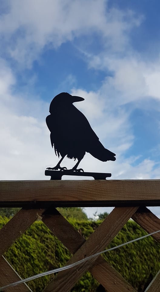 Fence Post Topper Garden Ornament ROOK | Etsy