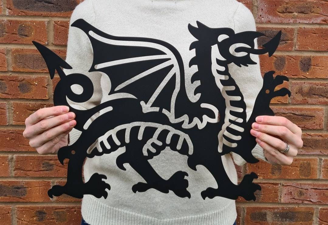 Welsh Dragon Metal Wall Art: Garden Home Decor - Etsy UK