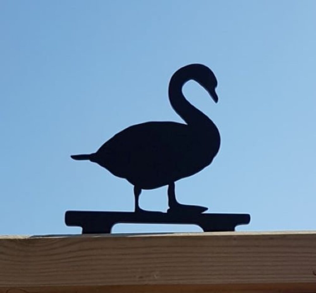 Fence Post Topper, Garden Ornament- *SWAN* - Etsy
