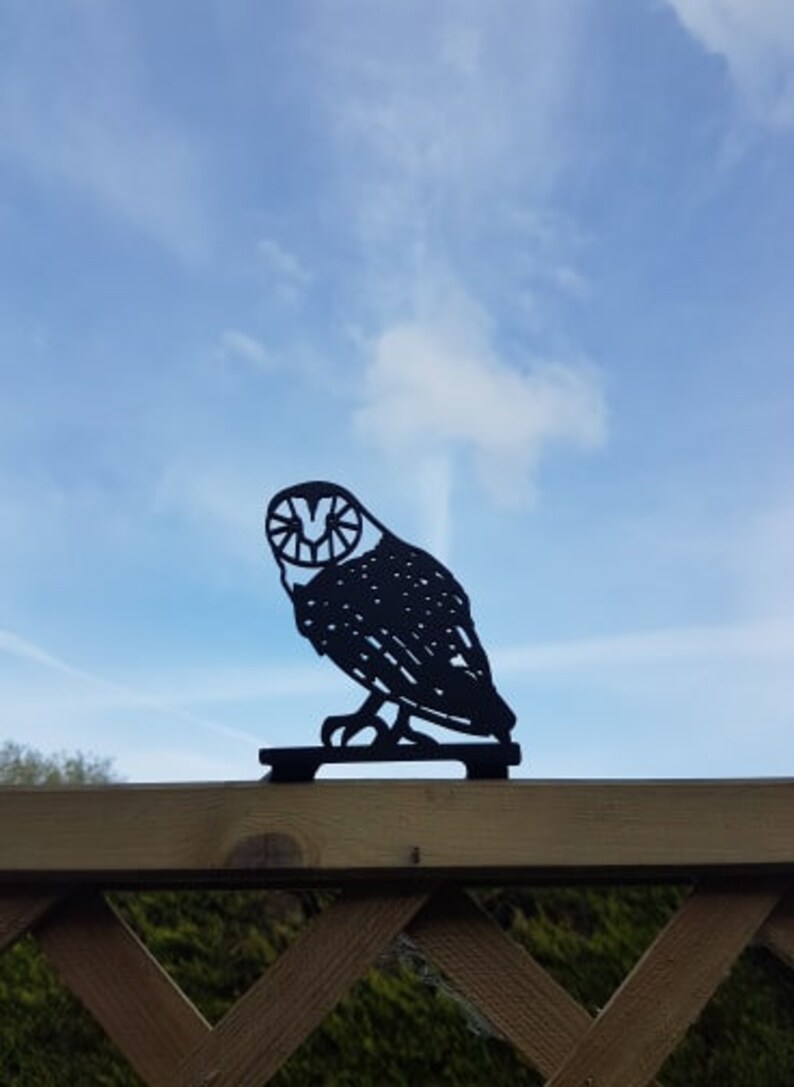 Fence Post Topper Garden Ornament OWL - Etsy