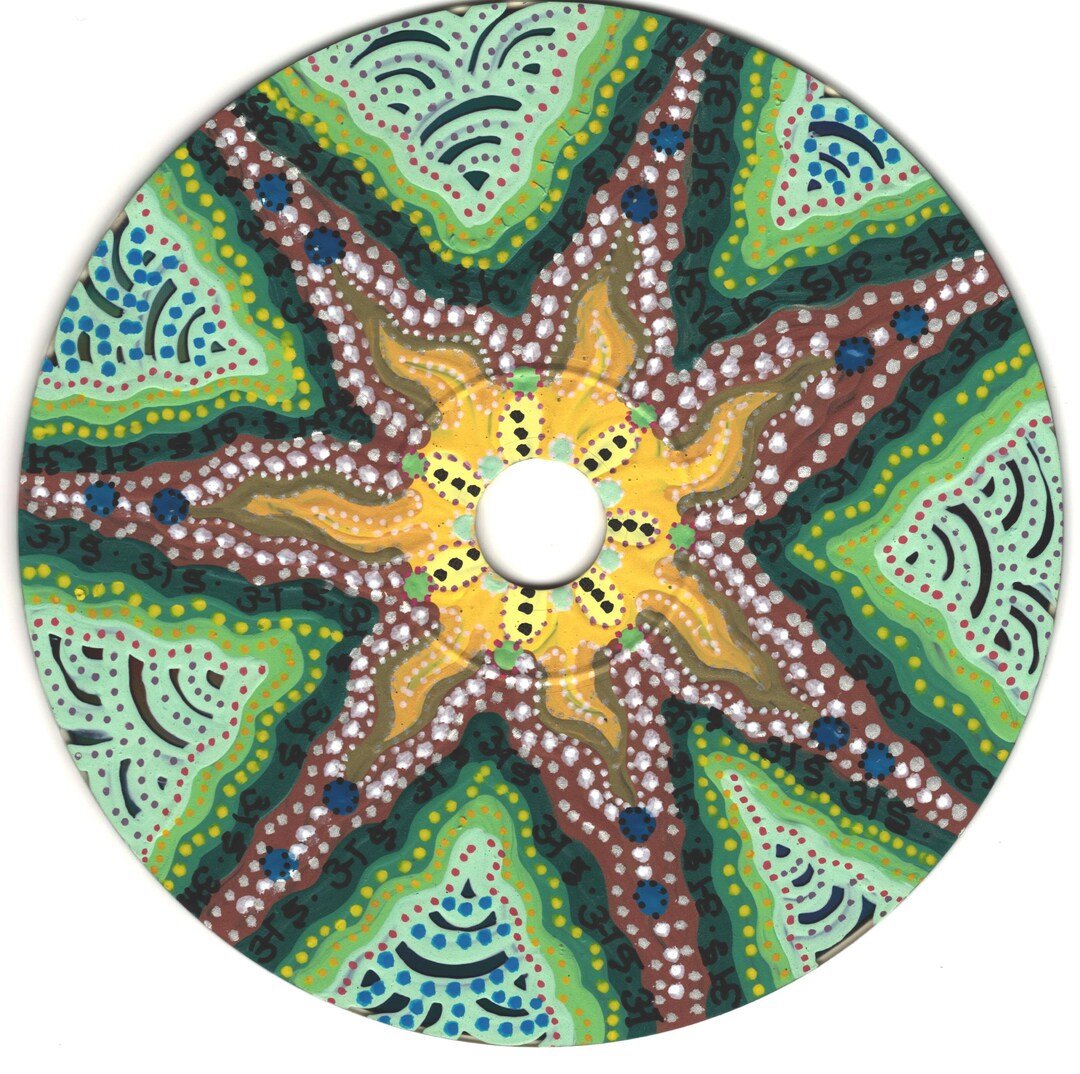 Mandala Painting Wall Art on CD - Etsy