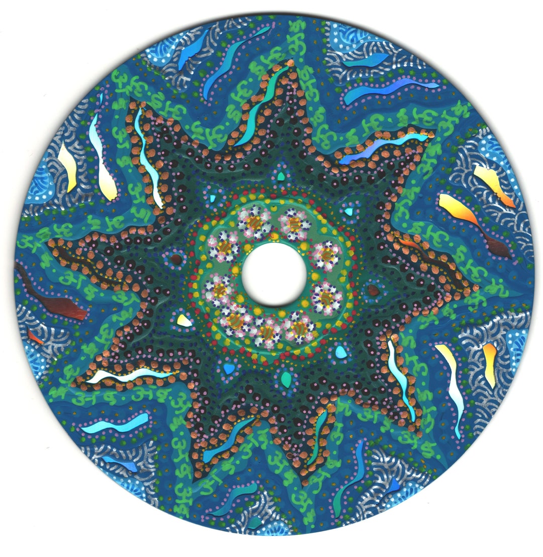Mandala Painting Wall Art on CD - Etsy