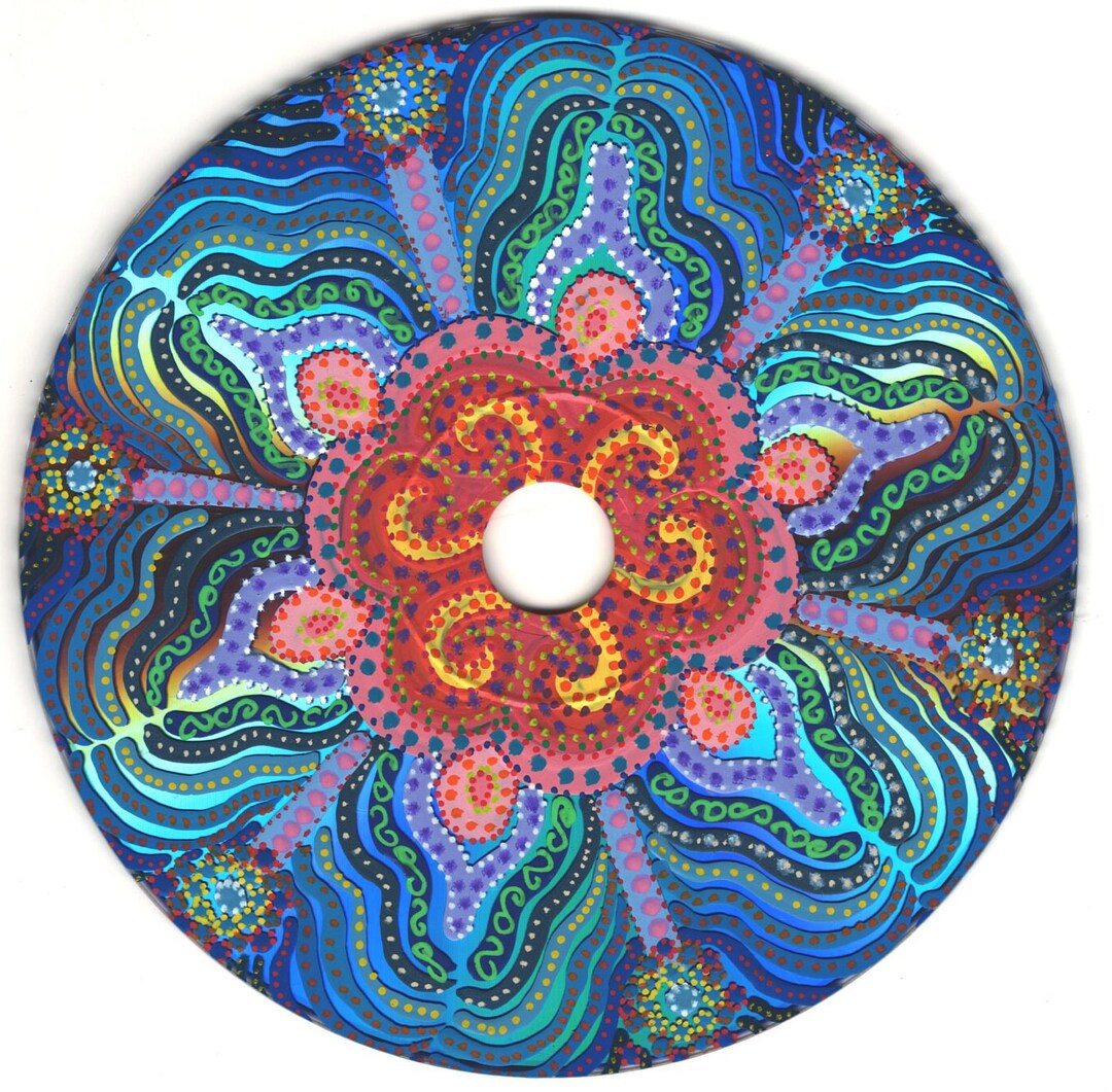 Mandala Painting Wall Art on CD - Etsy