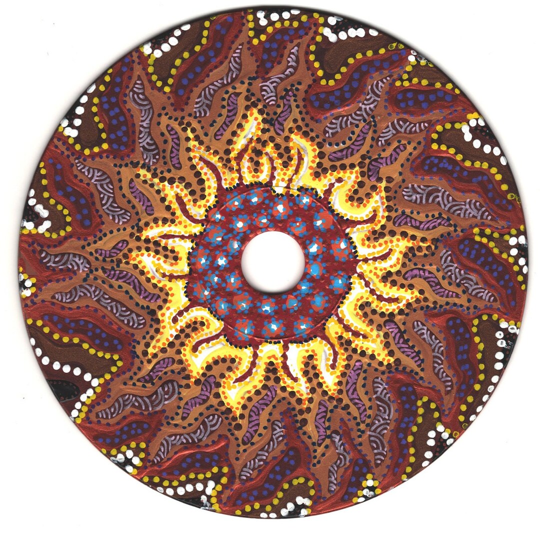 Mandala Painting Wall Art on CD - Etsy