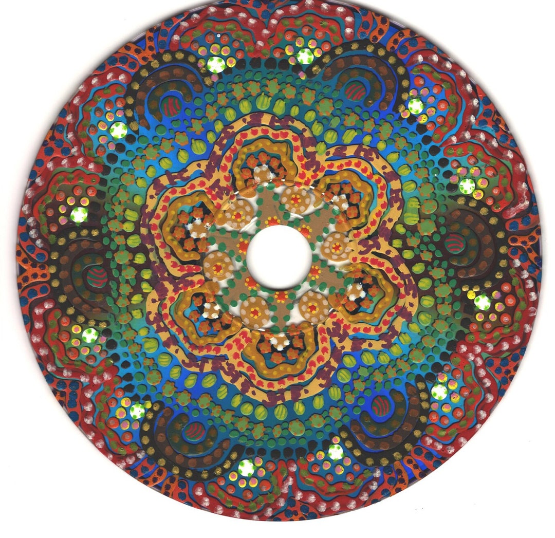 Mandala Painting Wall Art on CD - Etsy