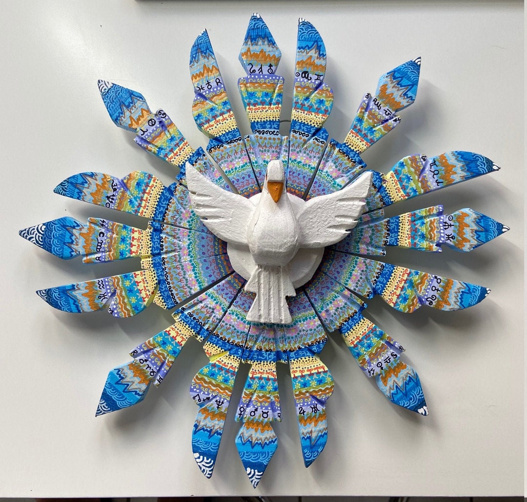 Holy Spirit Wall Sculpture (wood, Vynil and Acrylic) - Etsy