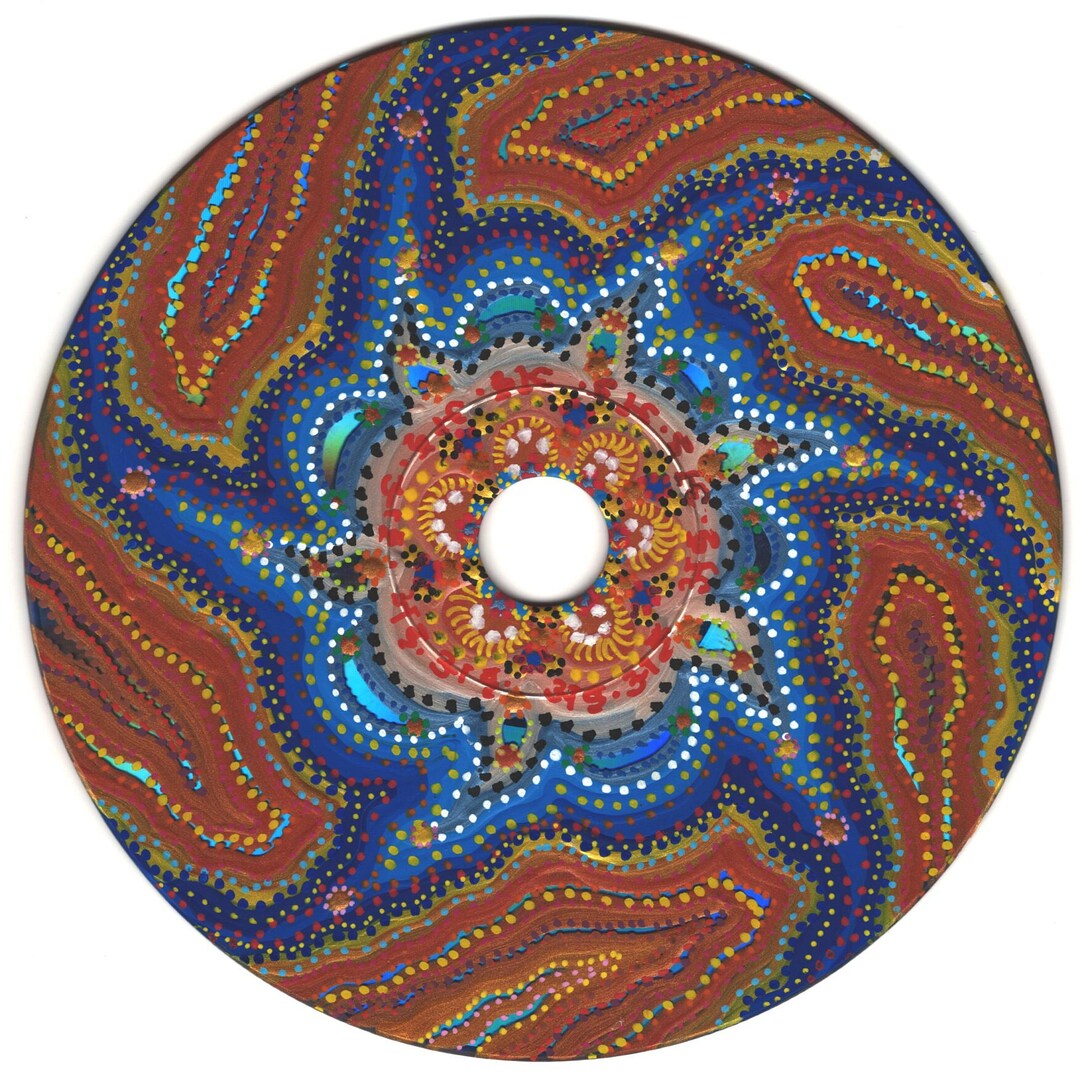 Mandala Painting Wall Art on CD - Etsy