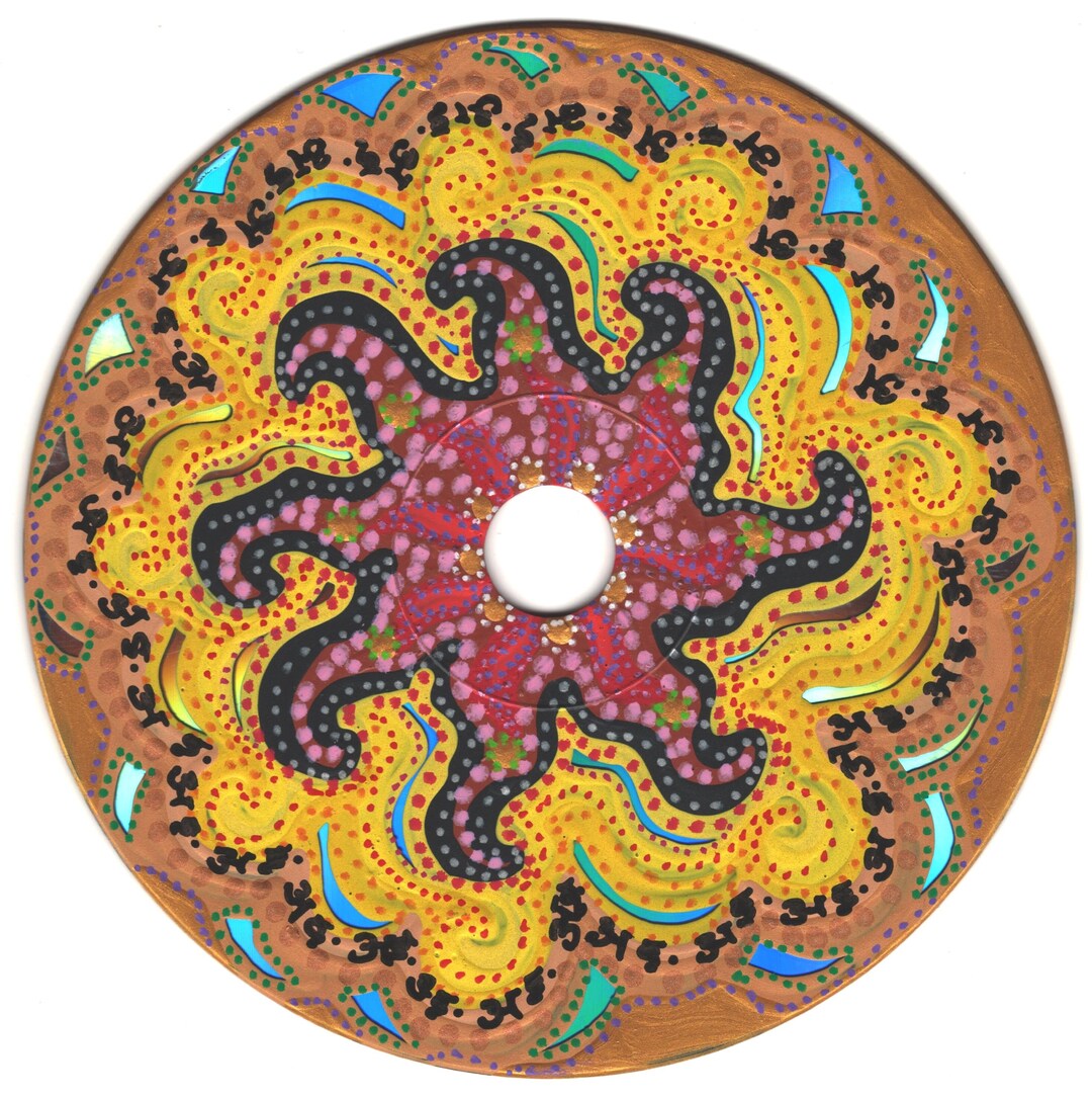 Mandala Painting Wall Art on CD - Etsy